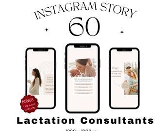 Lactation Consultant Instagram Template, Breastfeeding Social Media ...