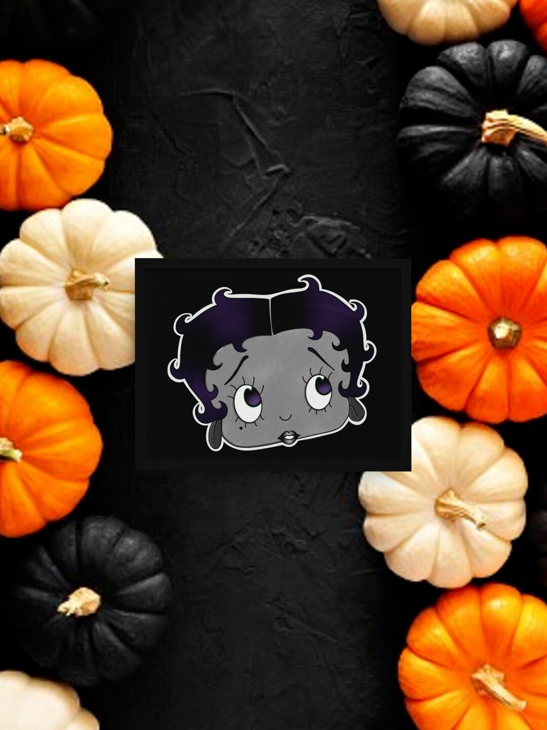 Betty Boop Zombie Inspired Print, Halloween Decor, Horror Gift, Horror ...