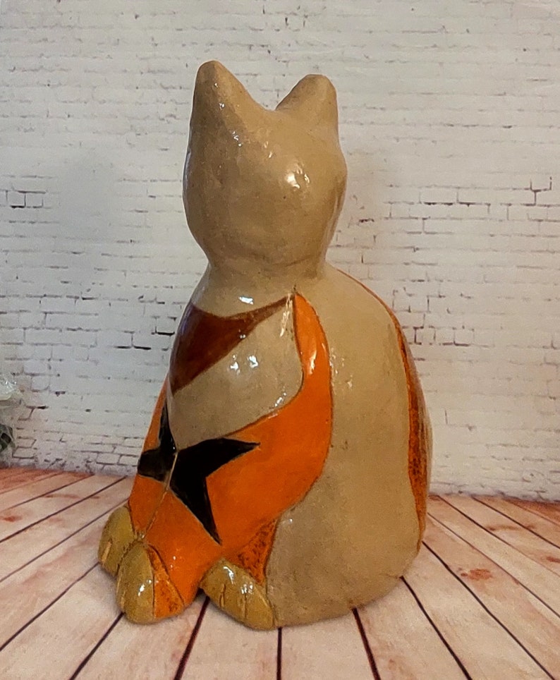 Ceramic Cat Sculpture , Pottery Cat Décor, Sculpture, Cat Lovers Gift ...