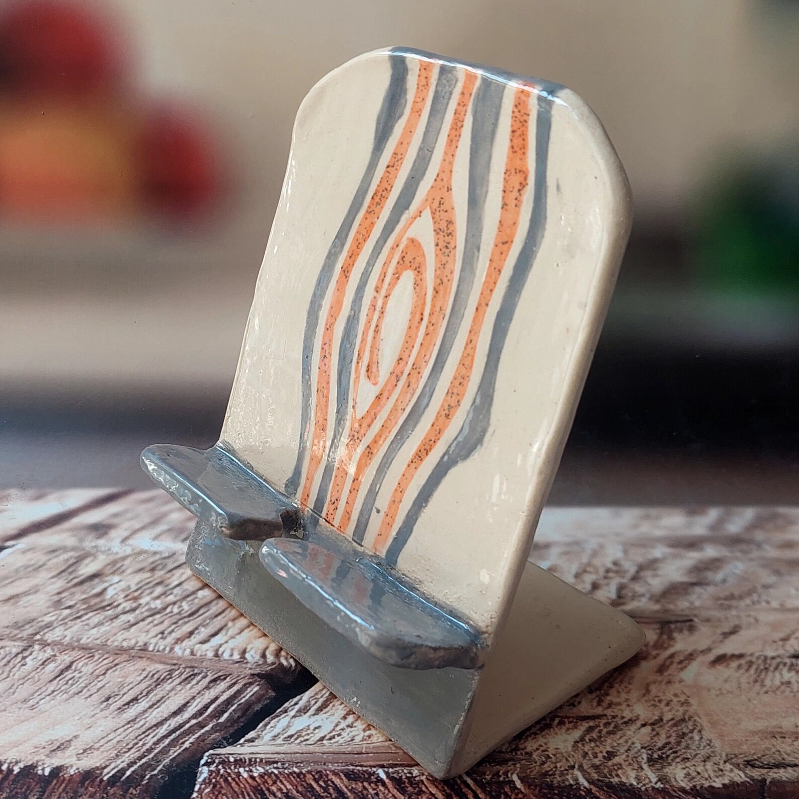 Handmade Ceramic Phone Stand, Charging Dock, Desk Organizer - Etsy