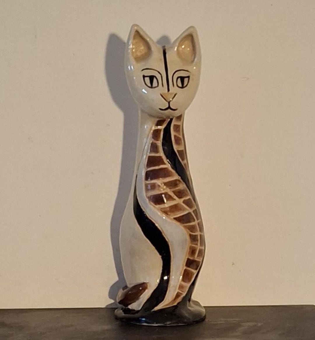 Handmade Ceramic Cat, Pottery Cat Décor, Ceramic Animal Sculptural, Cat ...