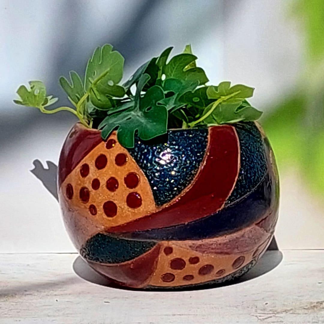 Small Handmade Ceramic Plant Pot, Handmade Plant Pot, Ceramic Pottery ...