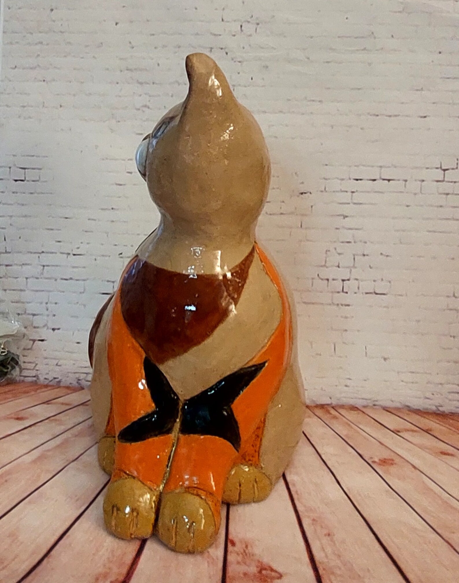 Ceramic Cat Sculpture , Pottery Cat Décor, Sculpture, Cat Lovers Gift ...