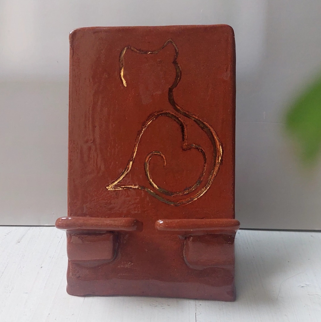 Decorative Phone Stand and Phone Charger Stand,ceramic Handmade Cell ...