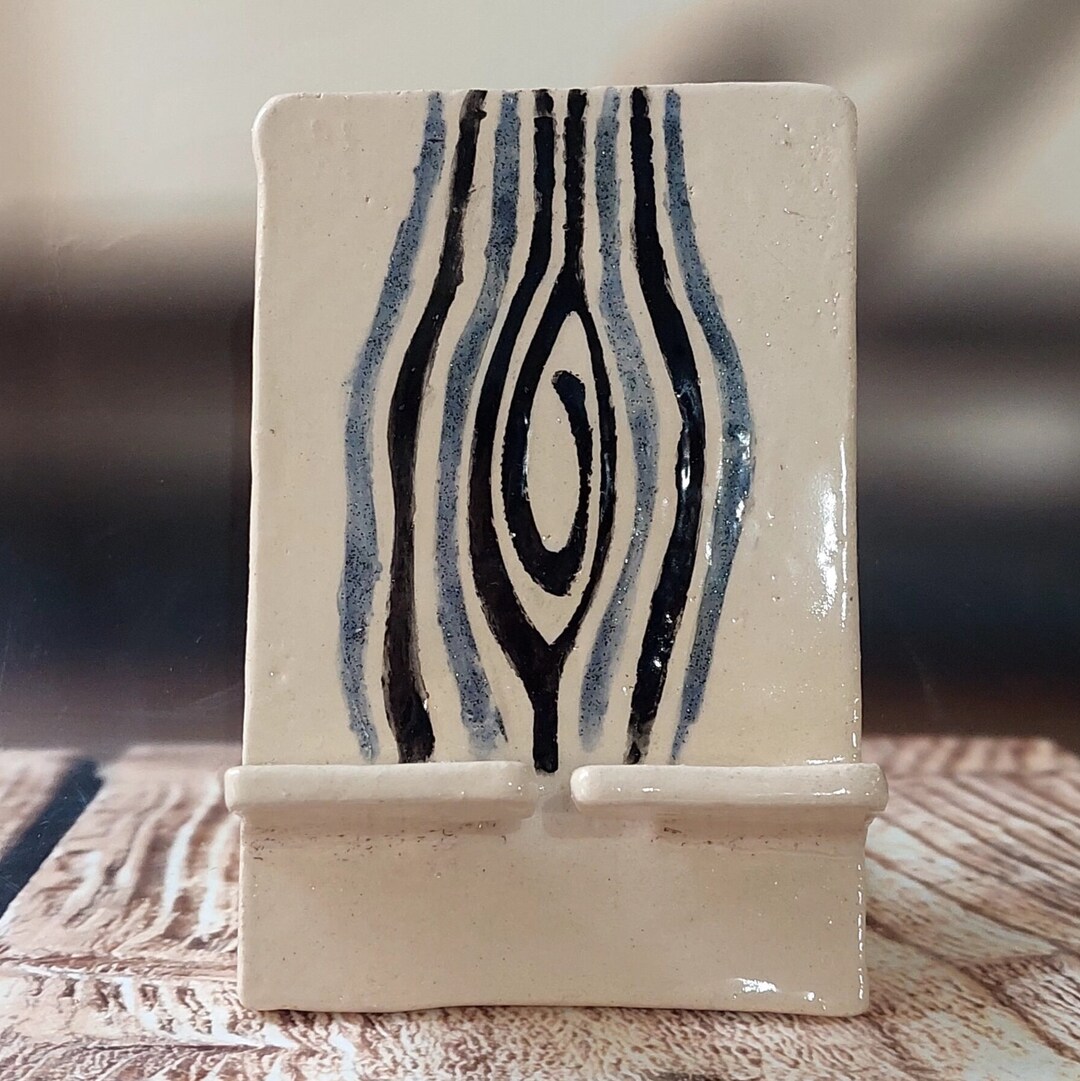 Decorative Phone Stand and Phone Charger Stand, Ceramic Handmade Cell ...