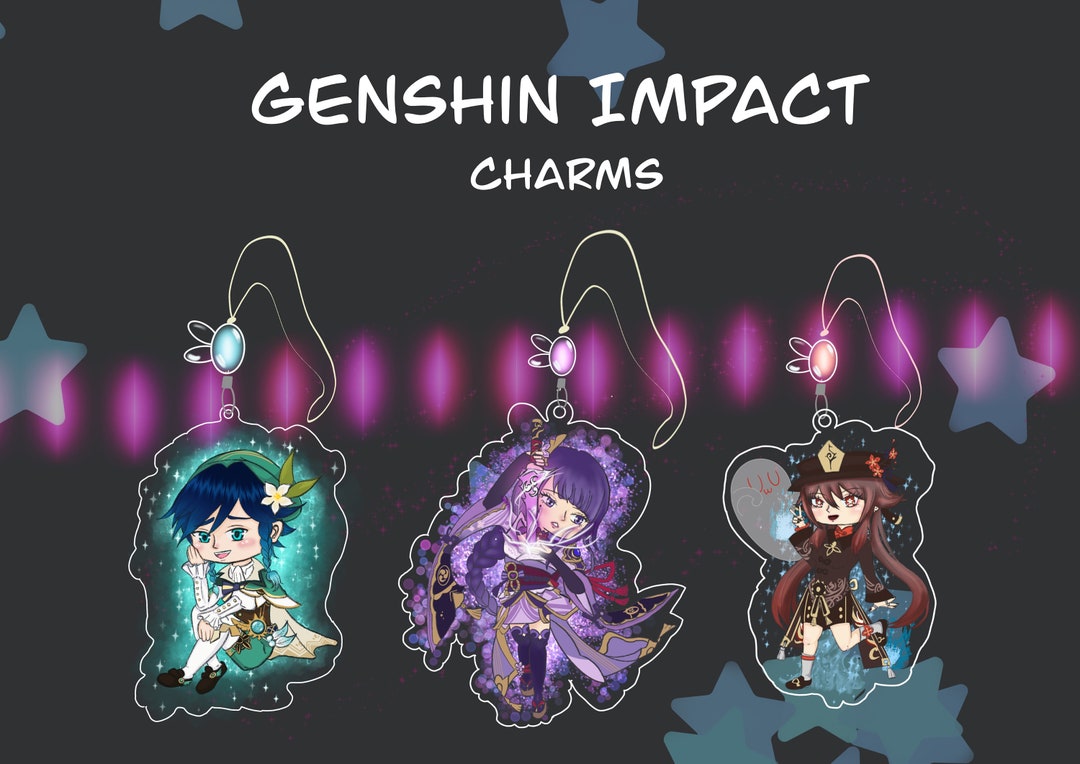 Genshin Impact Acrylic Charms - Etsy
