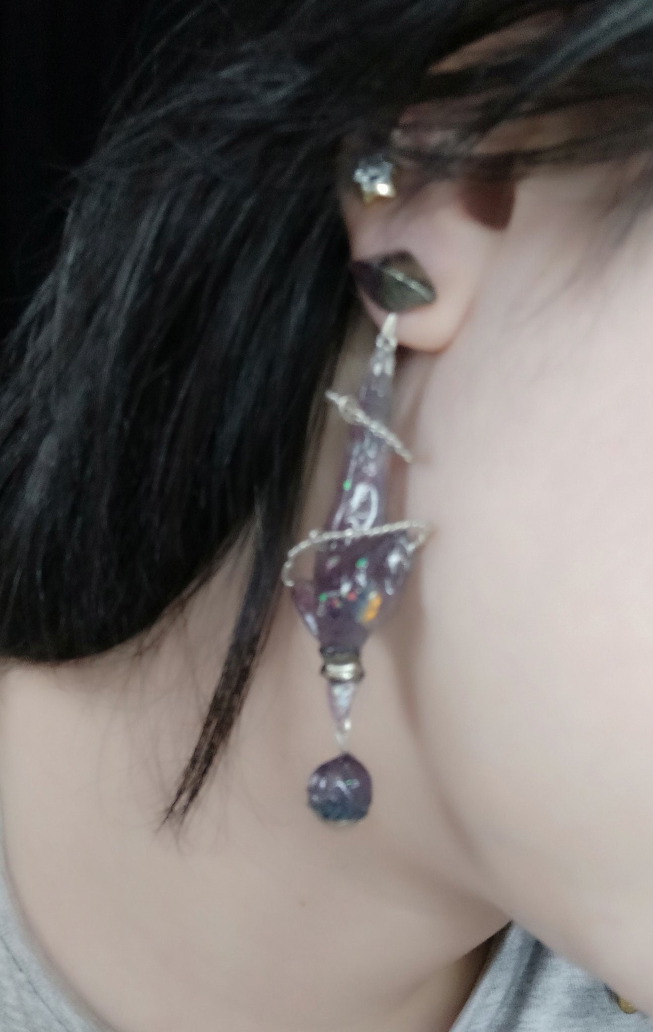 Aetheryte Crystal FFXIV Inspired Earring/charm - Etsy
