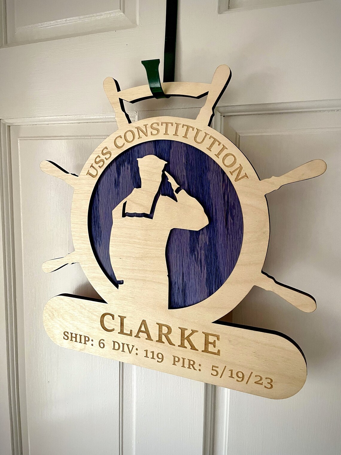 Personalized Navy PIR Wheel - Custom Navy PIR Anchor - Navy Graduation ...