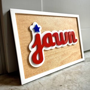 Philadelphia Phillies Inspired Jawn Sign - Philly Sports Sign - Jawn ...