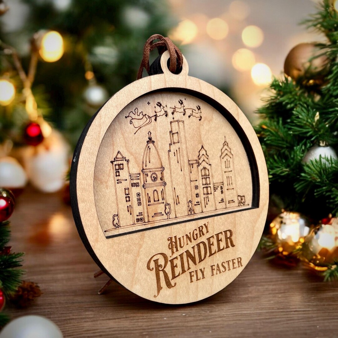 Philadelphia Ornament Hungry Reindeer Fly Faster- Football Quote ...