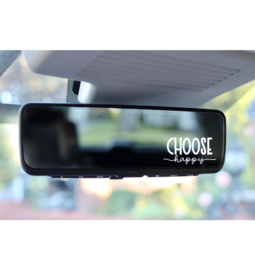 Choose Happy Decal Rear View Mirror Decal Window Decal Car - Etsy