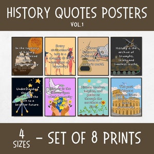 Quotes for History Classroom Decor, Social Studies Classroom Posters ...