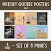 Quotes for History Classroom Decor, Social Studies Classroom Posters ...