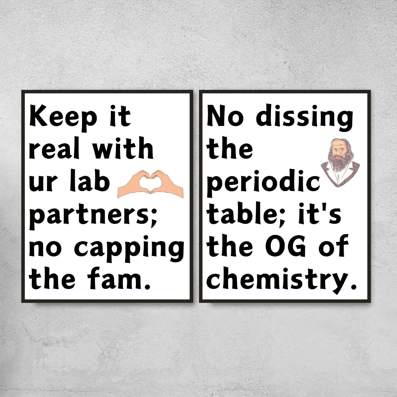 Funny Science Laboratory Rules Printable Posters, Science Classroom ...
