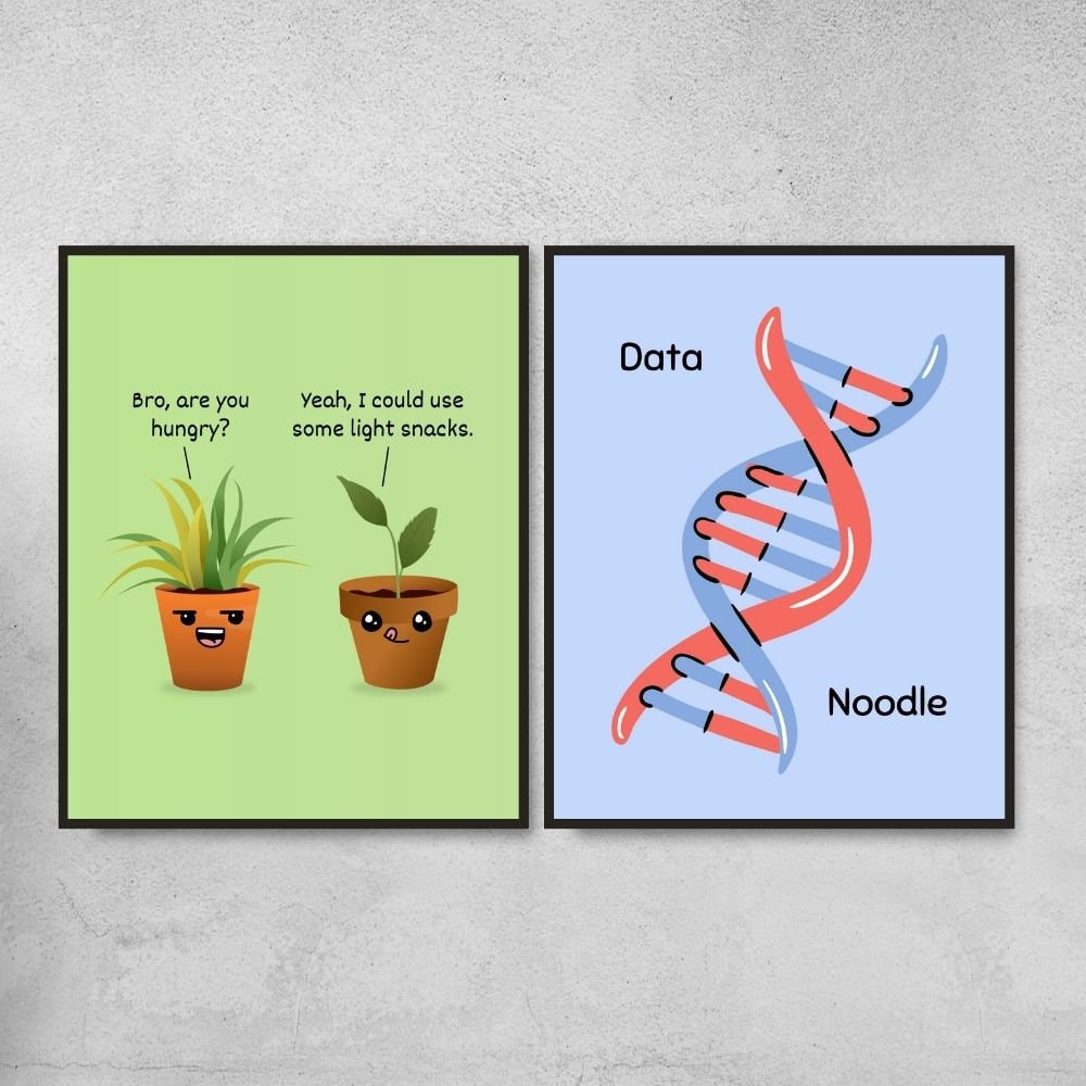 Funny Biology Posters for Classroom Decor, Popular Science Posters ...