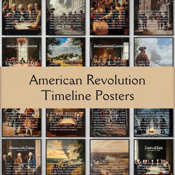 American Revolution Posters - Etsy