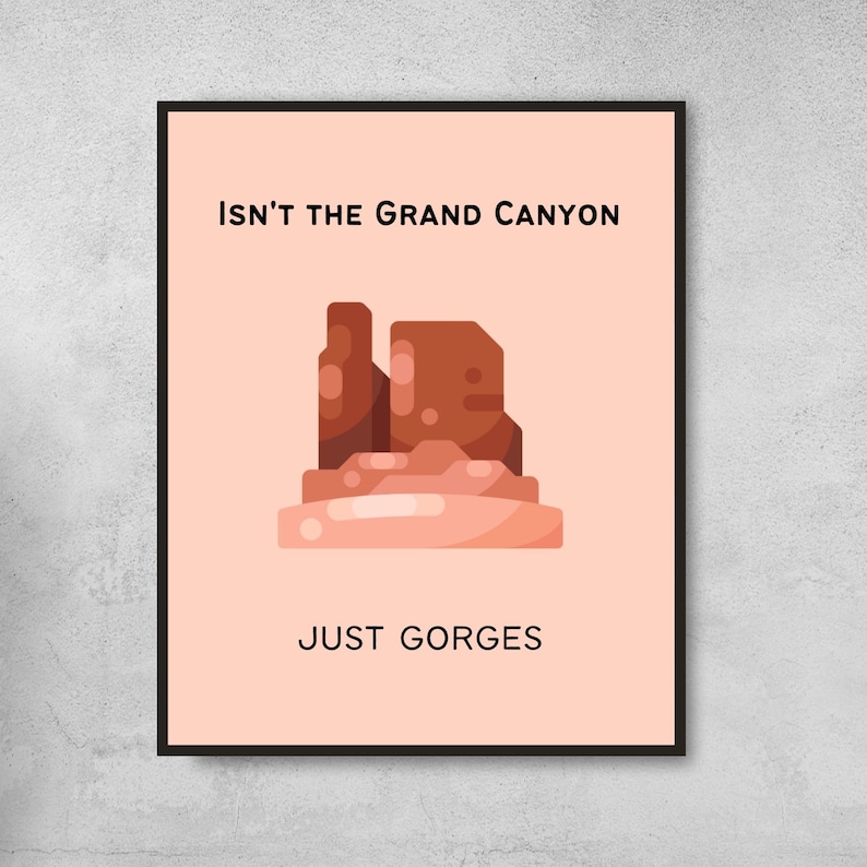 Set of 8 Funny Geography Posters Puns and Memes Printable - Etsy