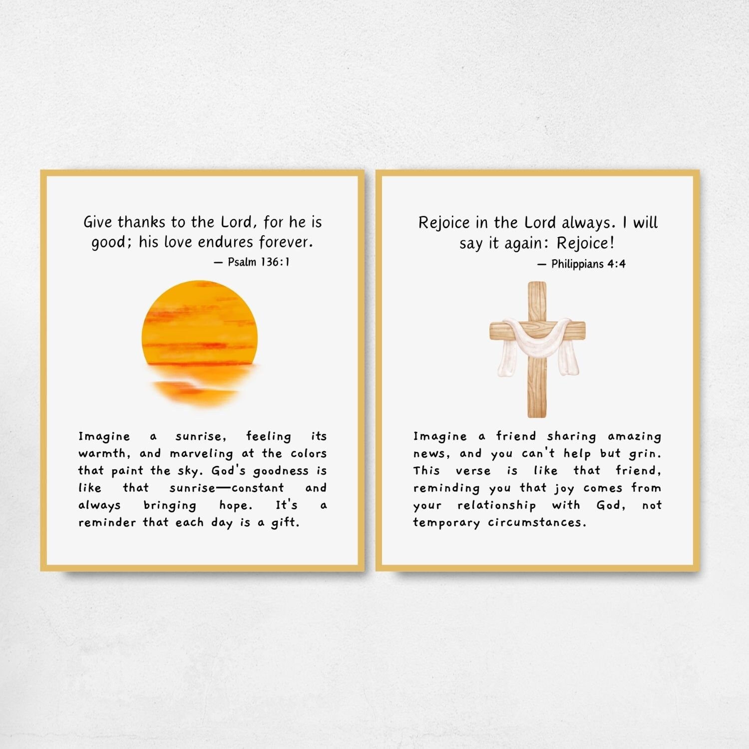 Set of 8 Bible Verse Posters for Classroom Decor, Religious Classroom ...