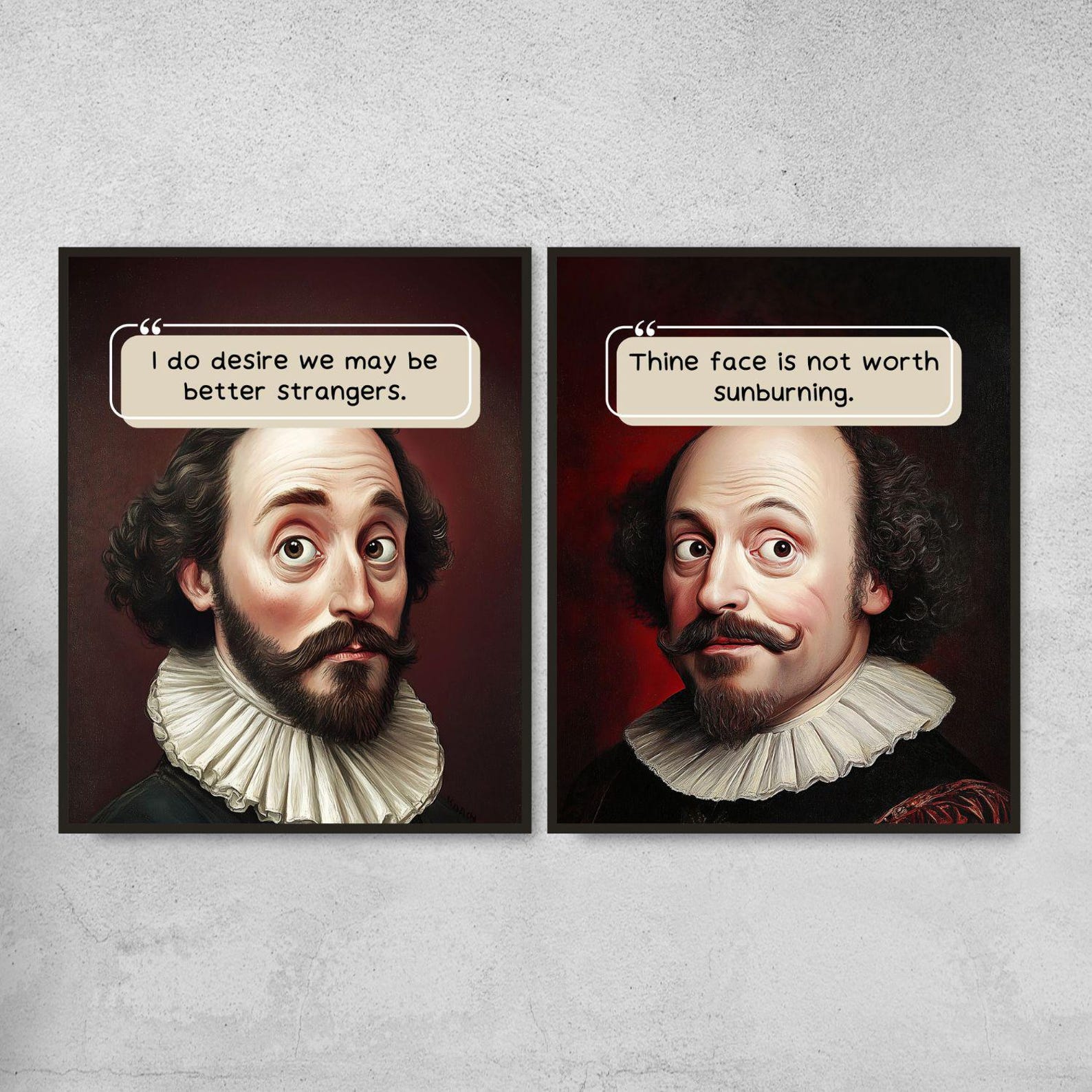 Funny Shakespeare Insults Posters for English Classroom Decor, Language ...