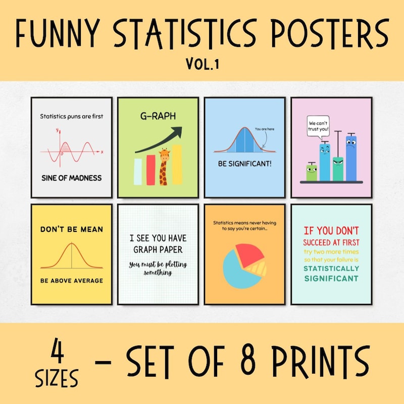 Statistics Poster - Etsy