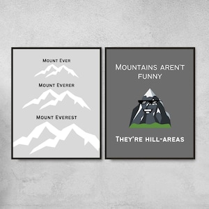 Set of 8 Funny Geography Classroom Printable Posters; Geography ...