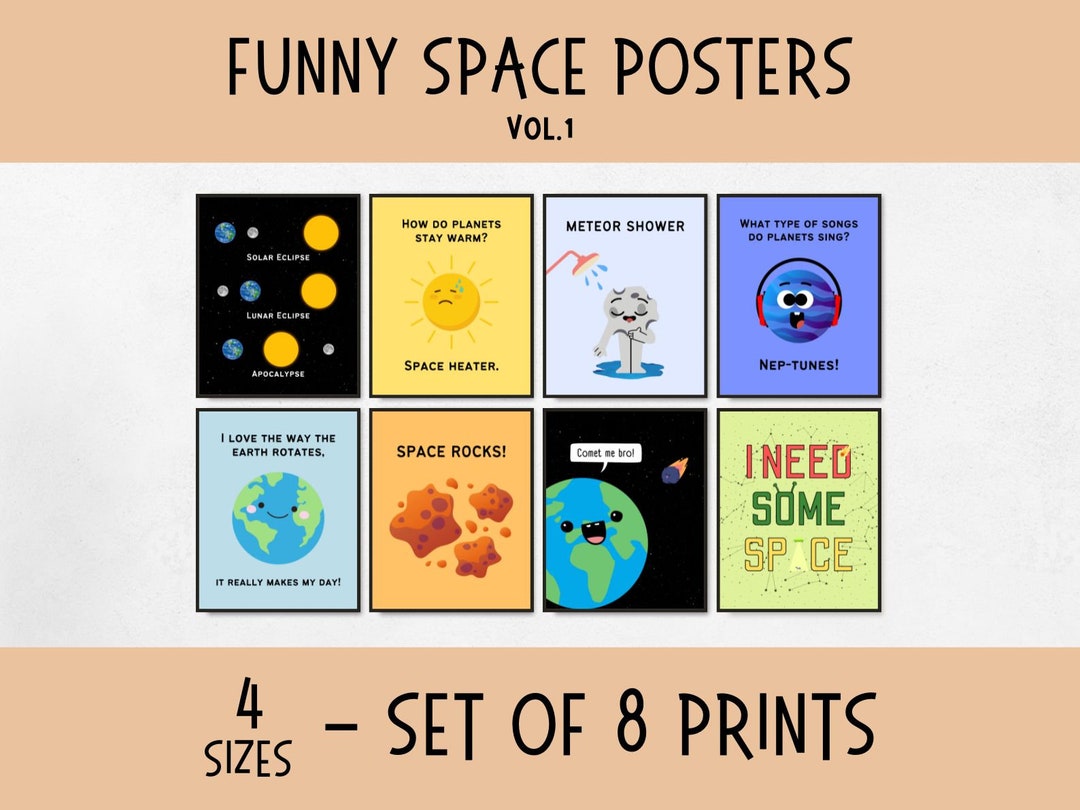 Funny Astrophysics Posters for Physics Classroom Decor, Nursery ...
