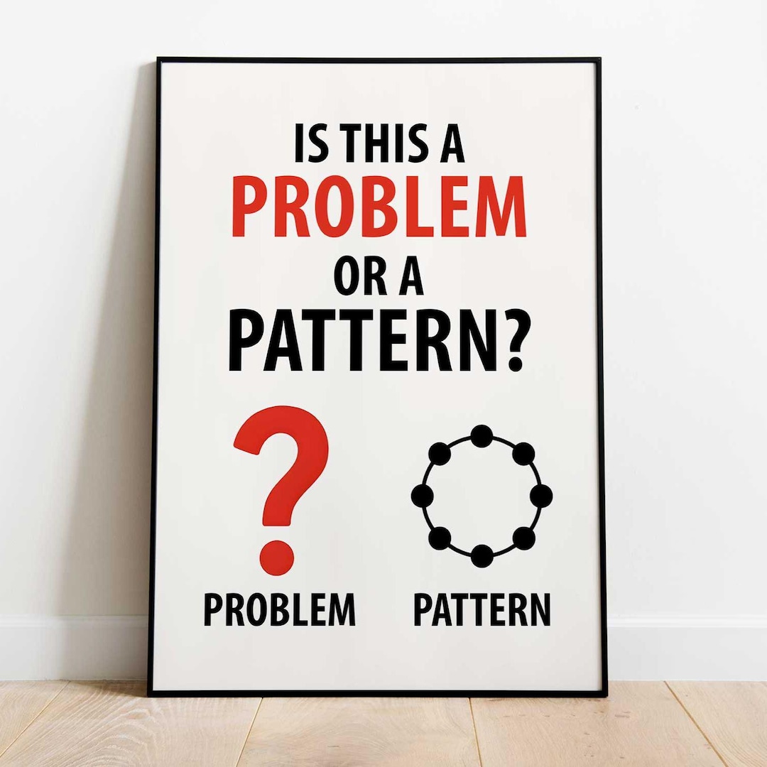 Problem or Pattern Poster, School Counseling Office, Classroom ...
