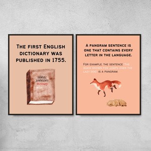 10 English Fun Facts Posters Printable for Classroom and Bulletin Board ...