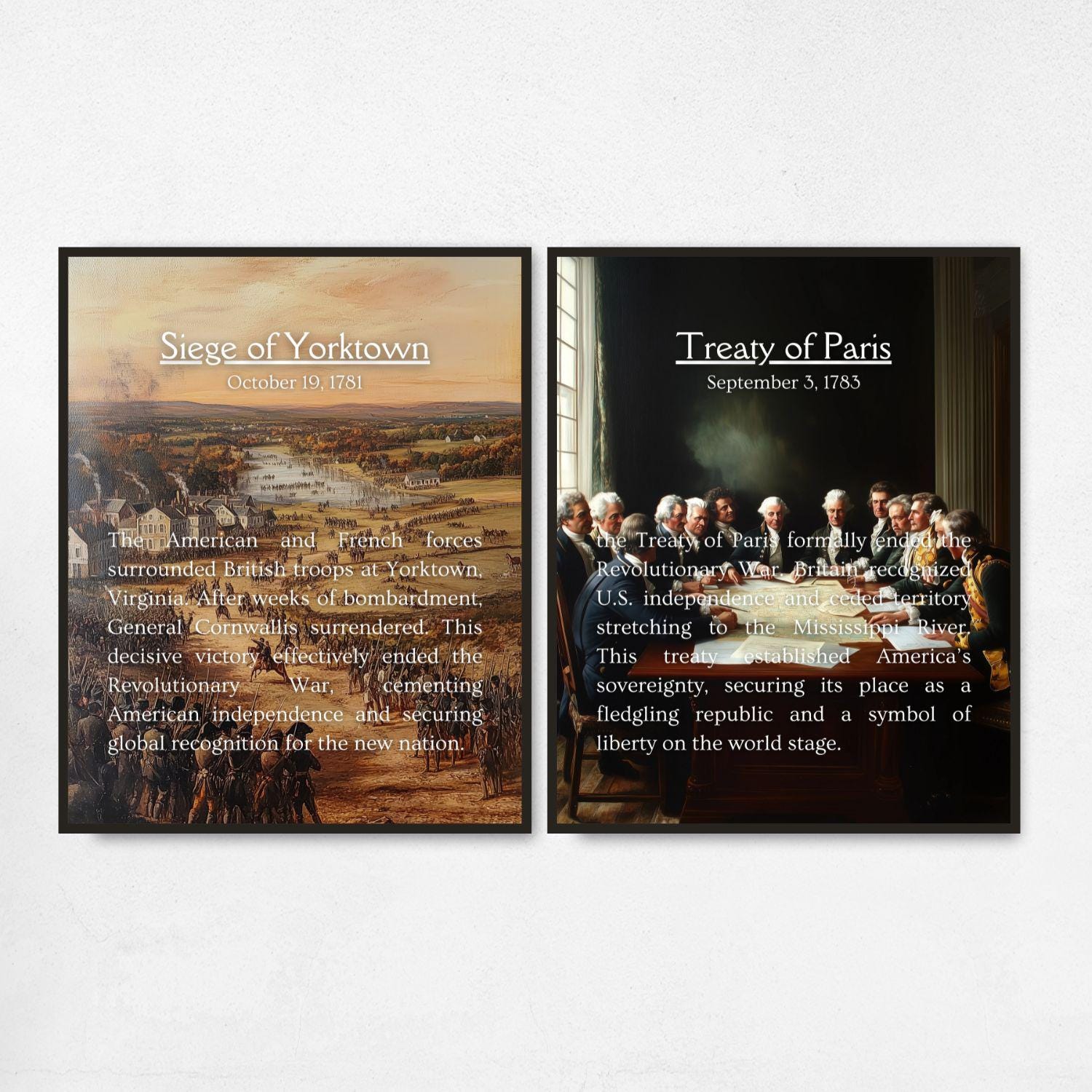 American Revolution Timeline Posters, History Classroom Posters ...