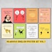 Set of 8 Funny English Classroom Printable Posters, English Teacher ...