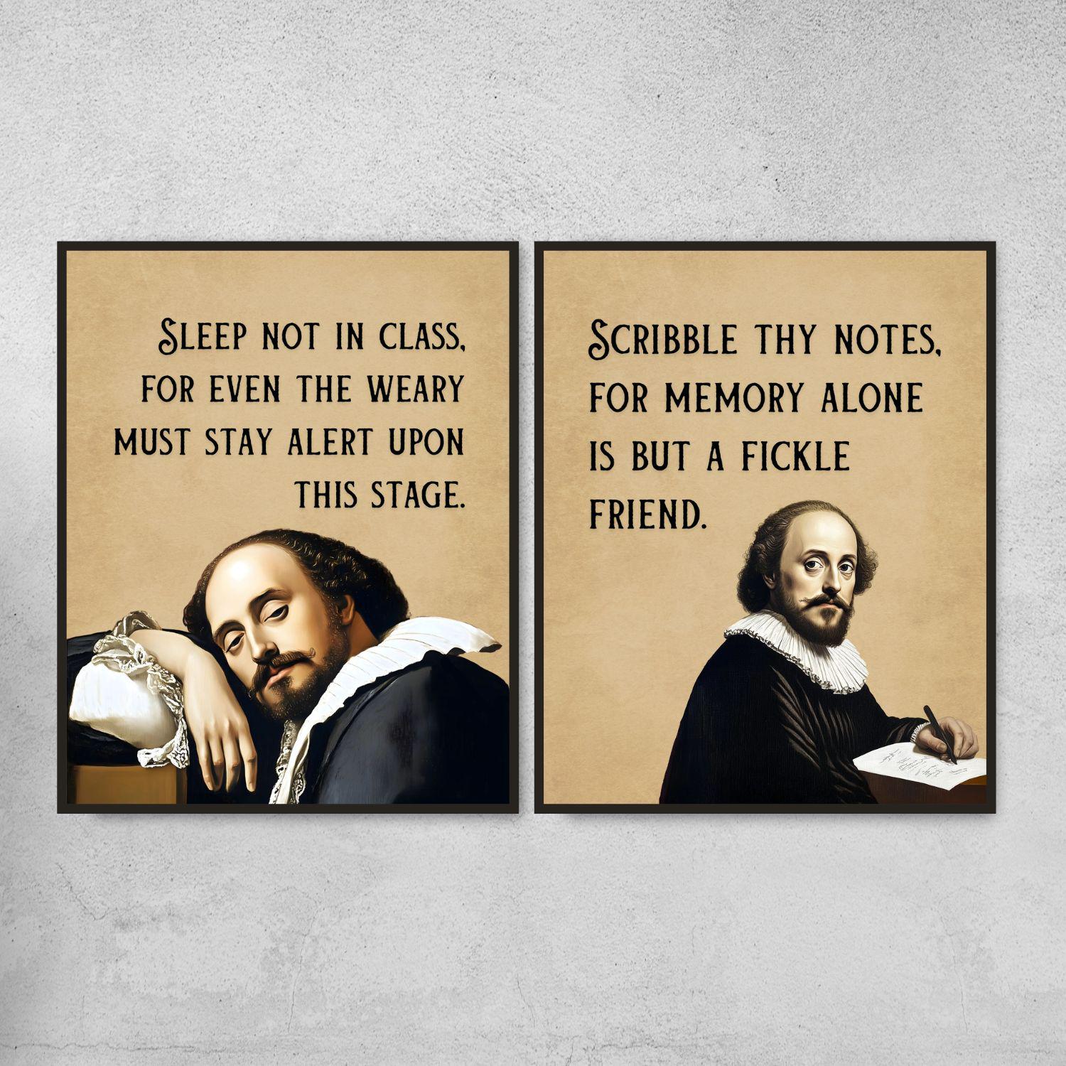 Funny Shakespeare Classroom Rules Posters for English Classroom ...