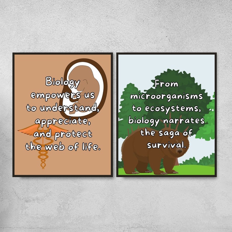 Quotes for Biology Classroom Decor, Popular Science Posters, Biology ...