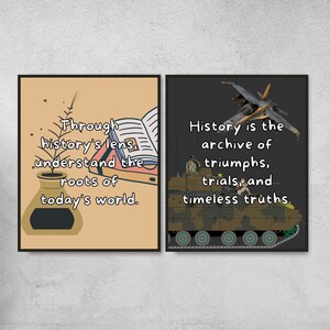 Quotes for History Classroom Decor, Social Studies Classroom Posters ...