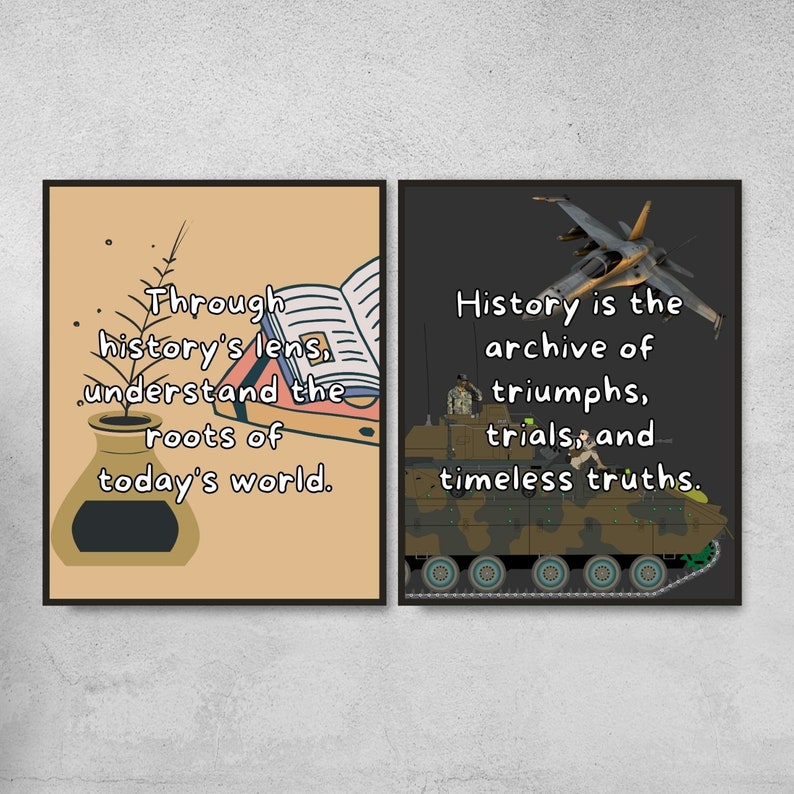 Quotes for History Classroom Decor, Social Studies Classroom Posters ...