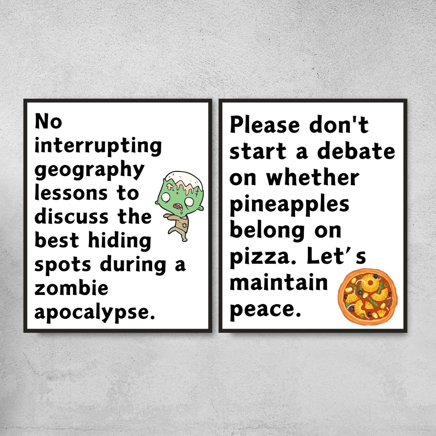 Funny Classroom Rules Printable Posters, Classroom Behavior Decor for ...