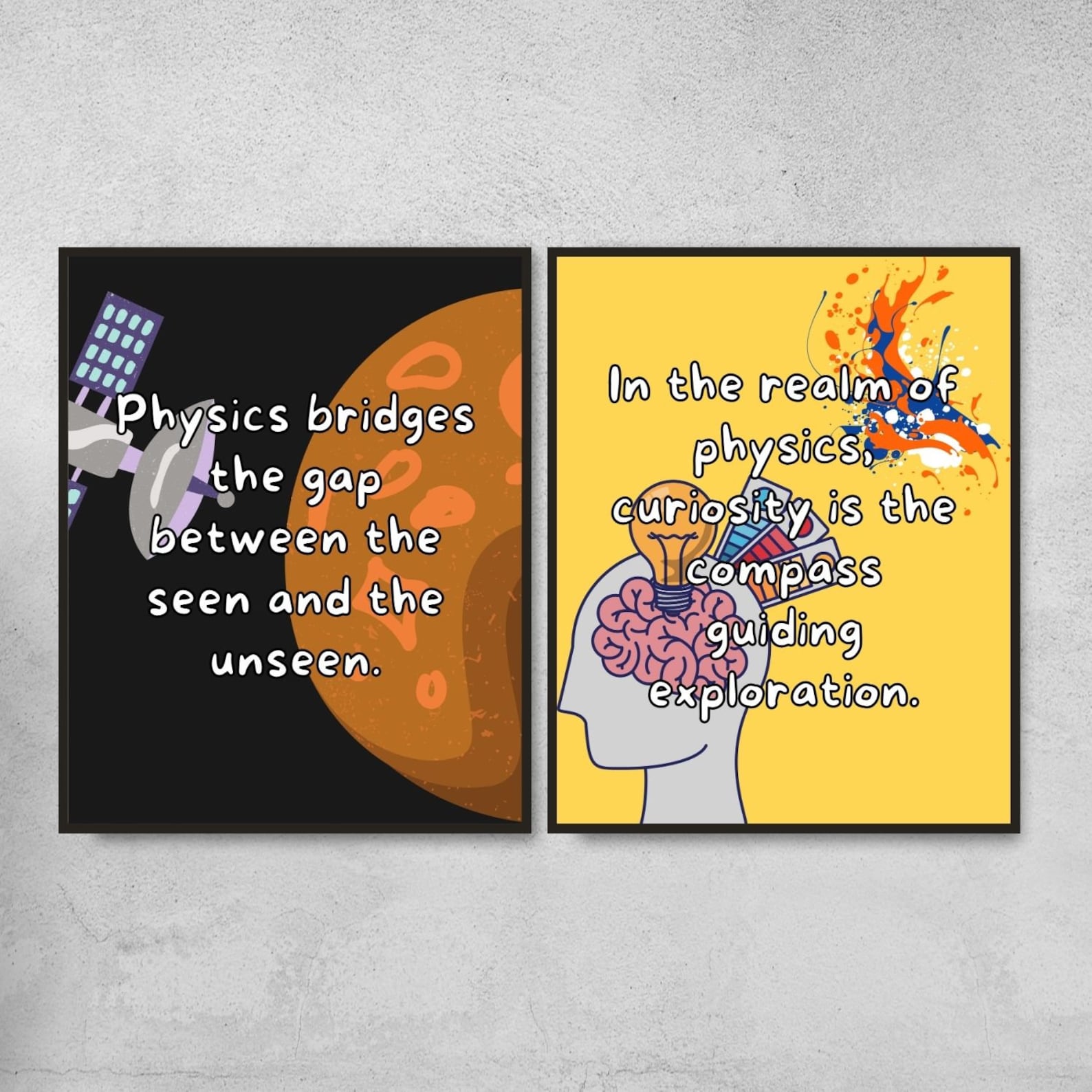 Quotes for Physics Classroom Decor, Popular Science Posters for Kids ...