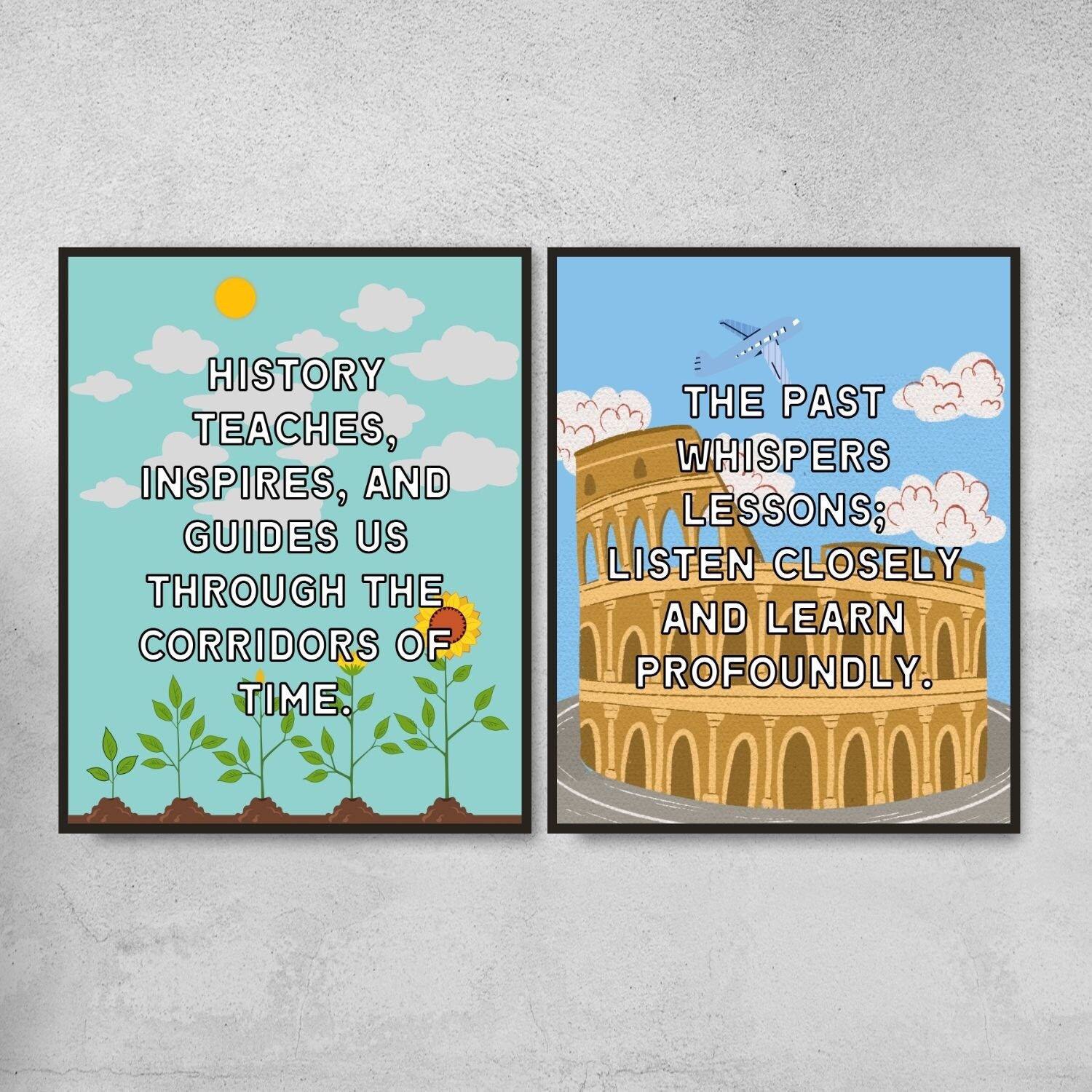 Quotes for History Classroom Decor Social Studies Classroom - Etsy