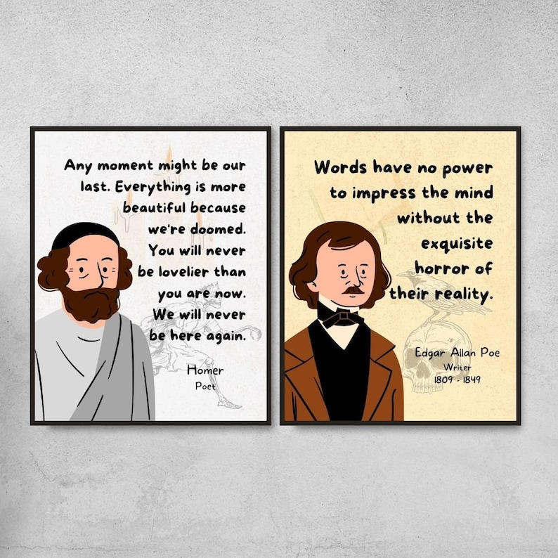 People in Literature Printable Poster Set, English Classroom Posters ...