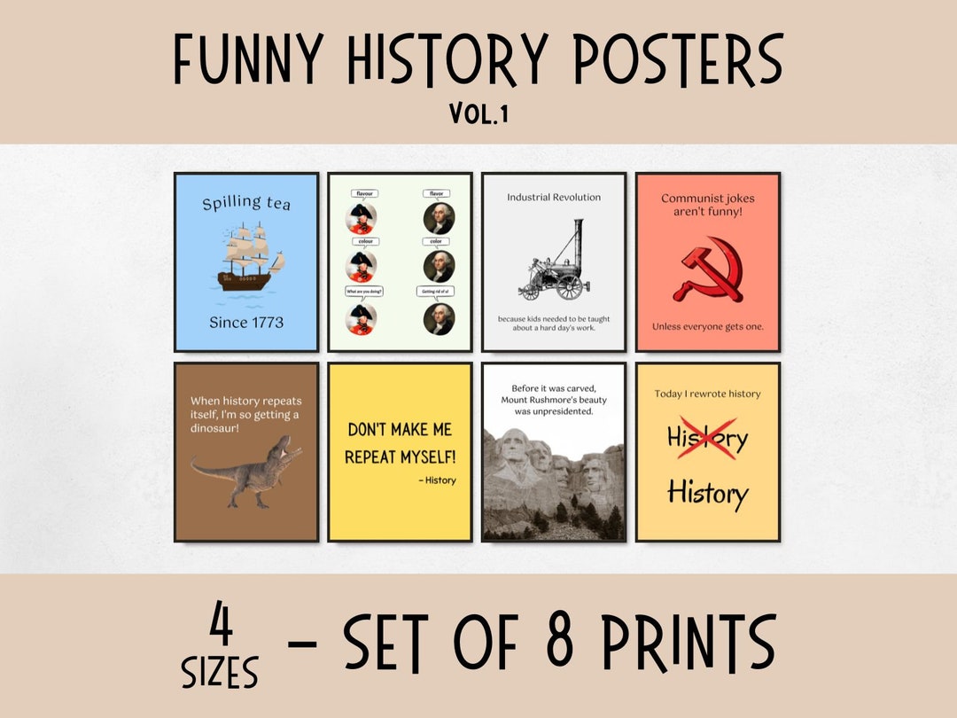 Funny World History Classroom Posters, Social Studies Decor, High ...