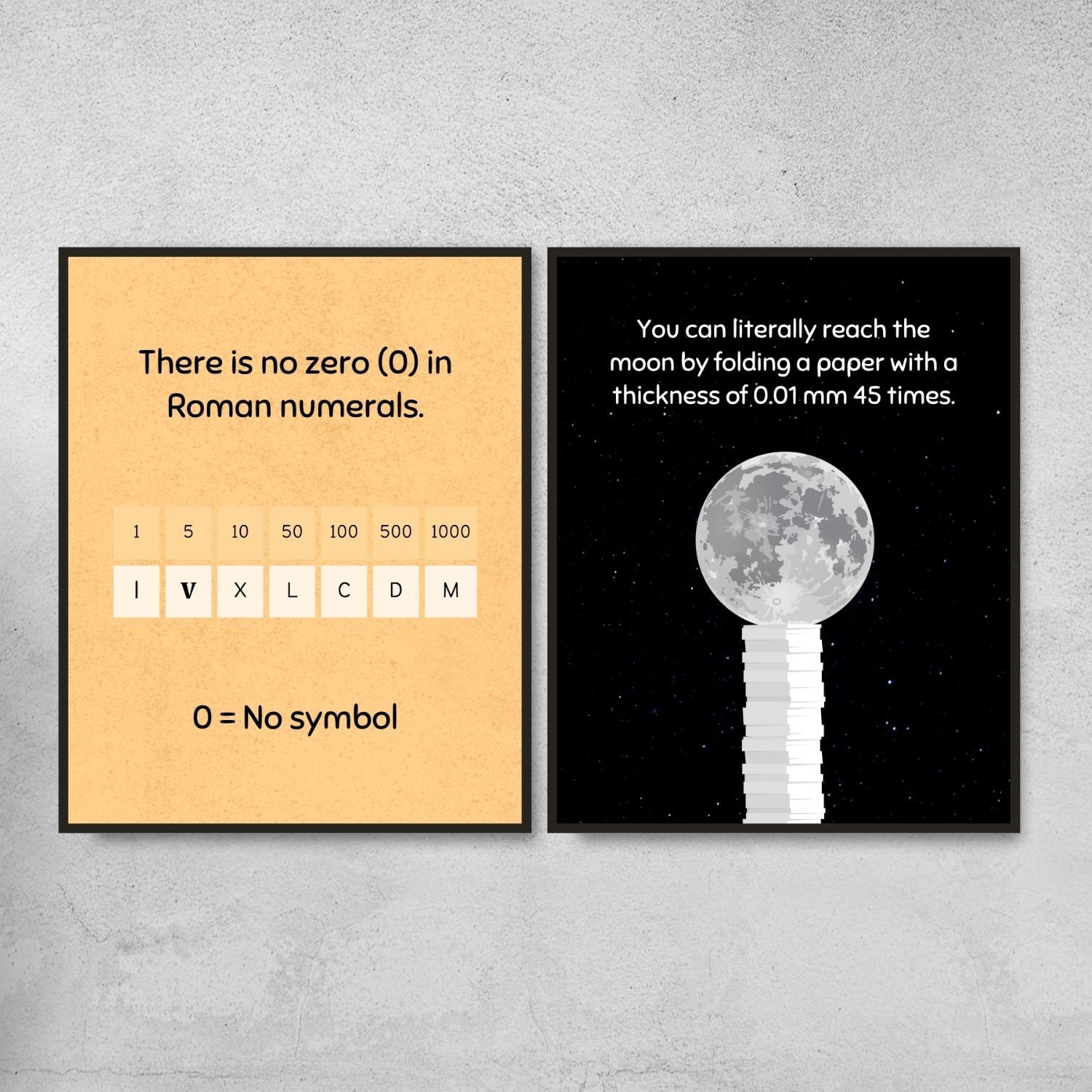 Math Fun Facts Posters for Classroom, Math Homeschool Display, Math ...