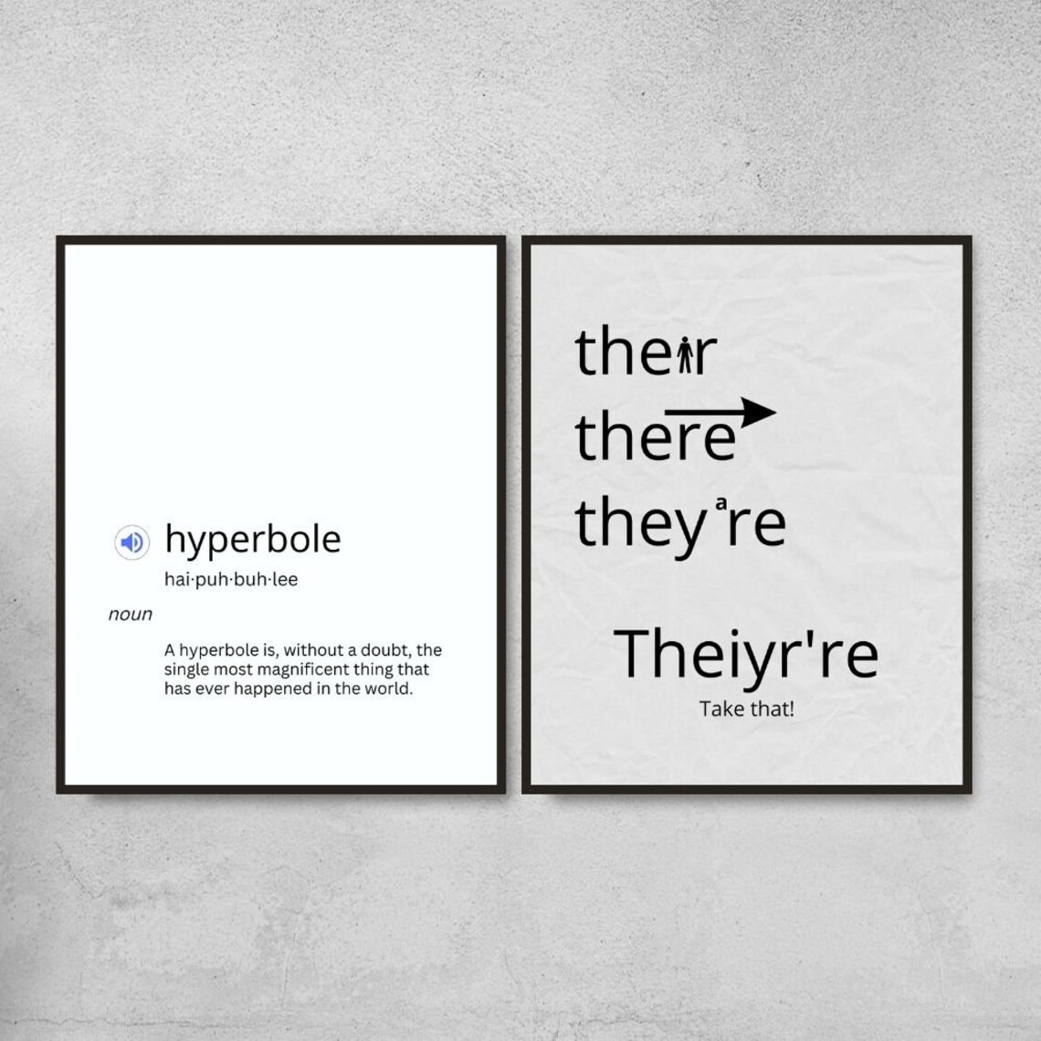 Set of 8 Funny English Classroom Printable Posters English - Etsy