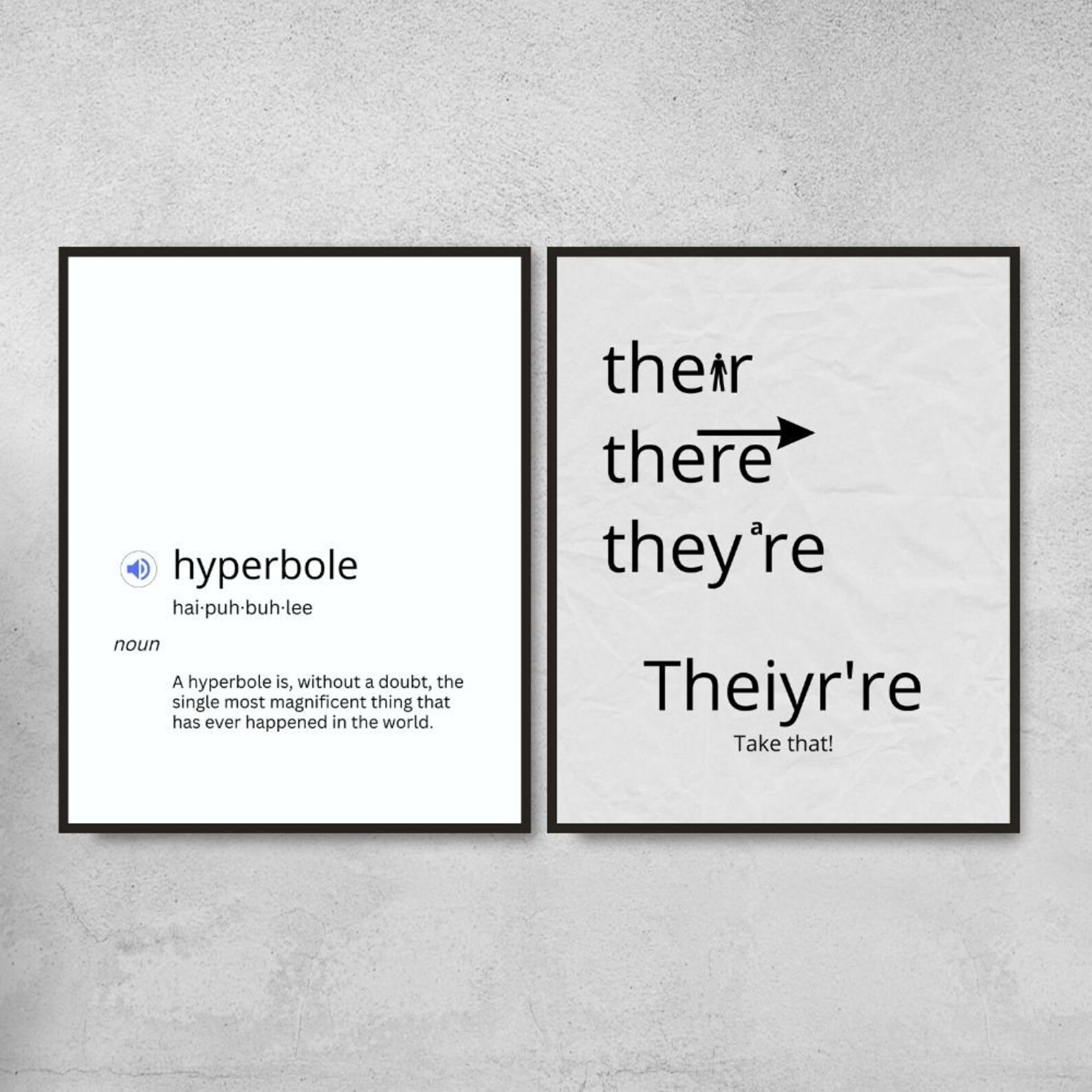 Set of 8 Funny English Classroom Printable Posters English - Etsy