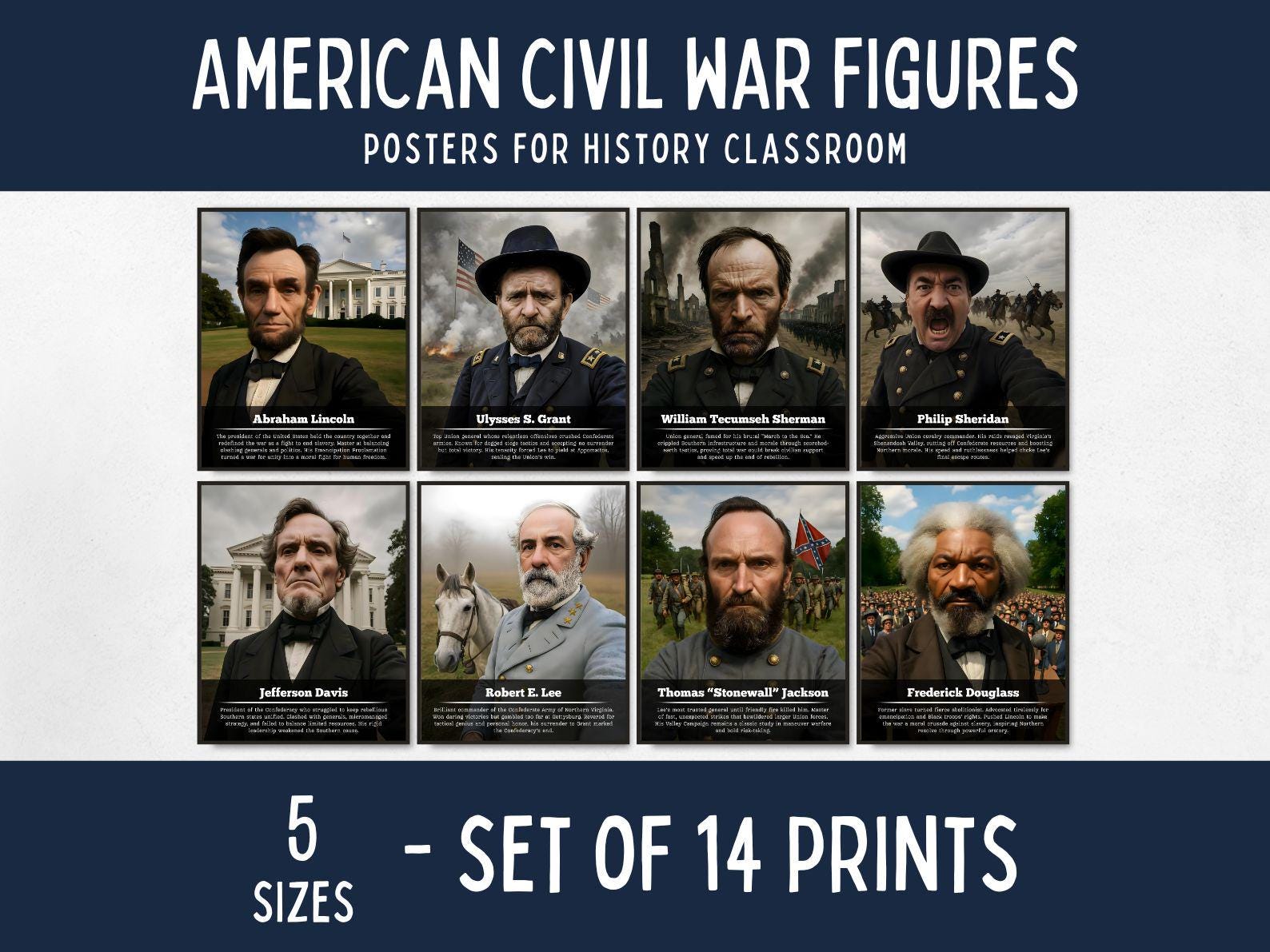 American Civil War Posters, US History Classroom Decor, Middle School ...