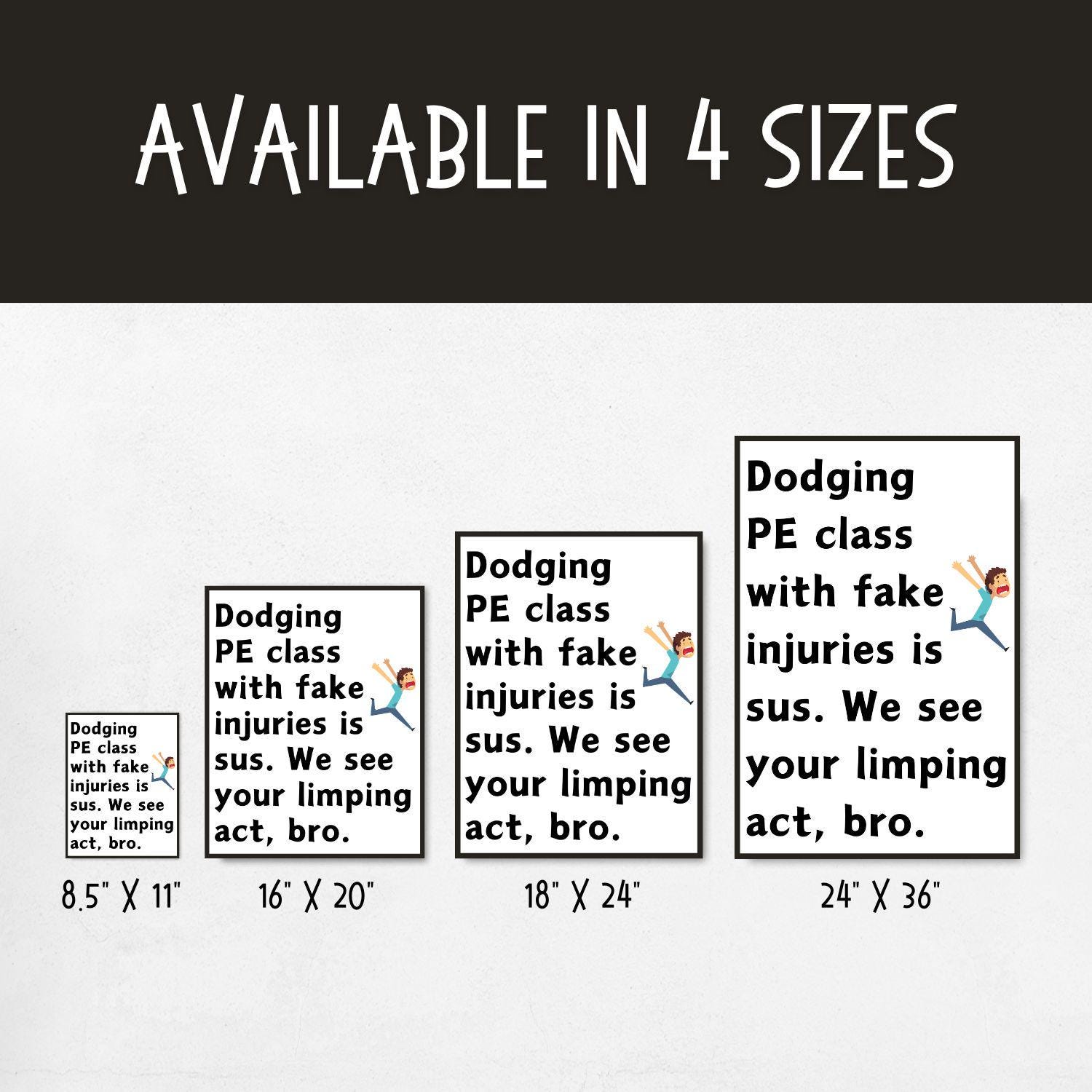 Classroom Rules Poster for Physical Education Decor, Pe Teacher Office ...