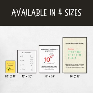 Ultimate Math Classroom Decor Bundle, Funny and Educational Mathematics ...
