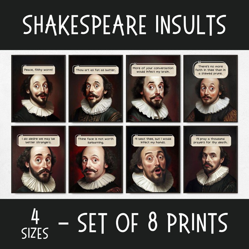 Shakespeare Poster - Etsy