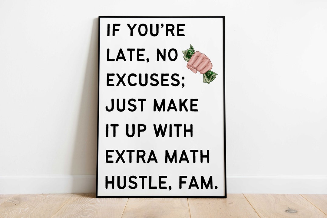 Buy Funny Classroom Rules Poster for Math Classroom, Mathematics Wall ...