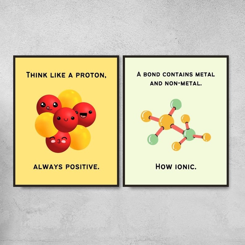 Funny Chemistry Posters, Popular Science Posters for Kids, Chemistry ...
