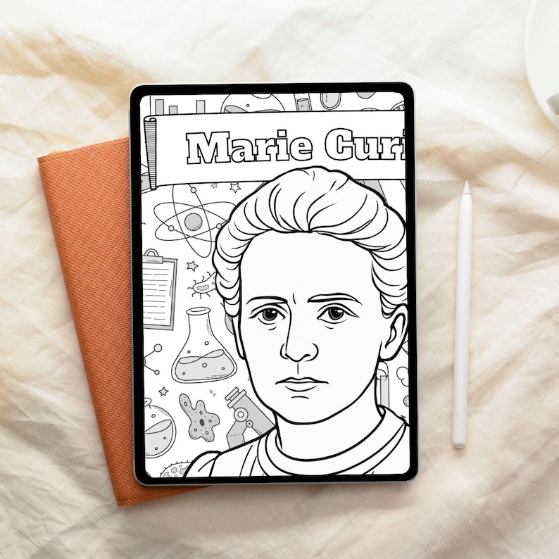 18 Famous Scientists Coloring Pages, Science Coloring Pages, Homeschool ...