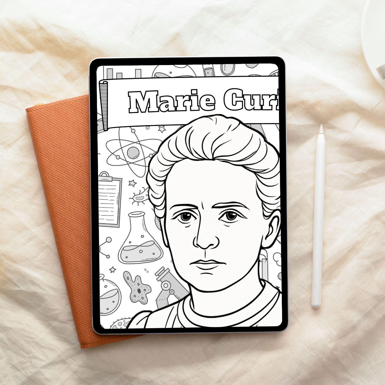 18 Famous Scientists Coloring Pages, Science Coloring Pages, Homeschool ...